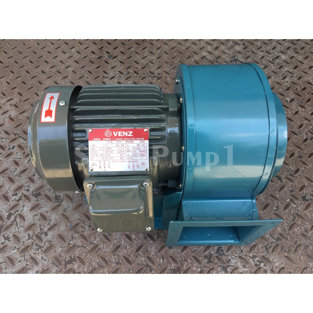 VENZ BLOWER โบลเวอร์ SC-194 MOTOR 1/2 HP 4 Pole 2 สาย ใบพัด 9" ( สินค้า ...