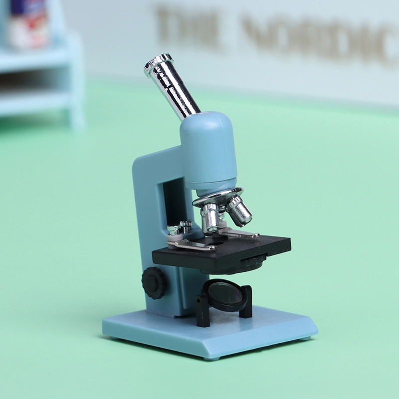 1Pc 1:12 Dollhouse Miniature Microscope Laboratory Equipment Model ...