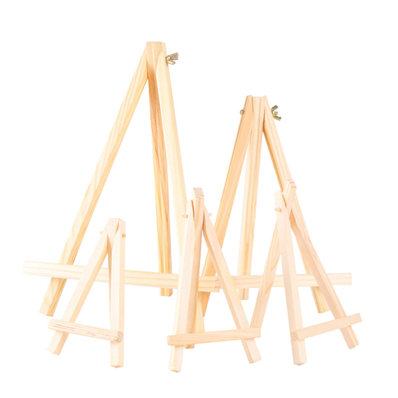 Natural Wood Tripod Desktop Painting Shelf Mini Easel Frame Children ...
