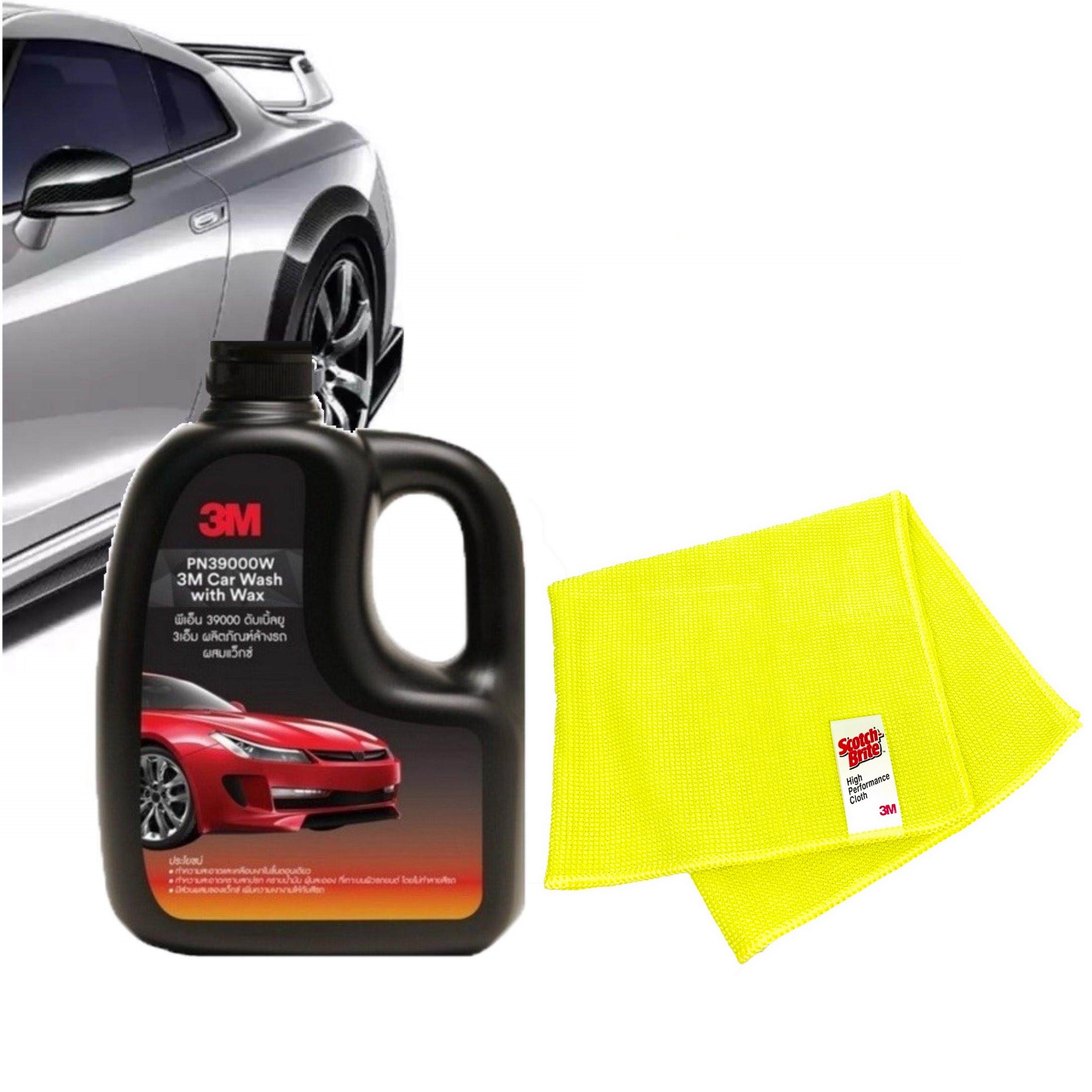 3M PN39000W Car Wash with Wax พีเอ็น 39000 ดับเบิลยู 3เอ็ม ผลิตภัณฑ์ ...