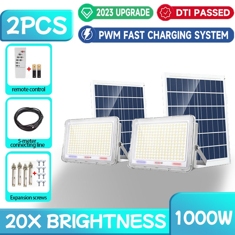 Solar Light Outdoor Waterproof Solar Led Light With Solar Panel Flood ...