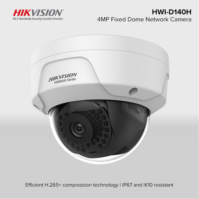 Hikvision HWI-D140H 4mm & 2.8mm Camera 4MP Fixed Dome Network Camera ...