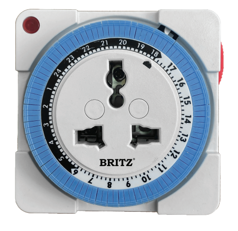 BRITZ Timer Plug Mechanical 24hrs (BR-TM-01 / BR-TM-02U) | Lazada Singapore