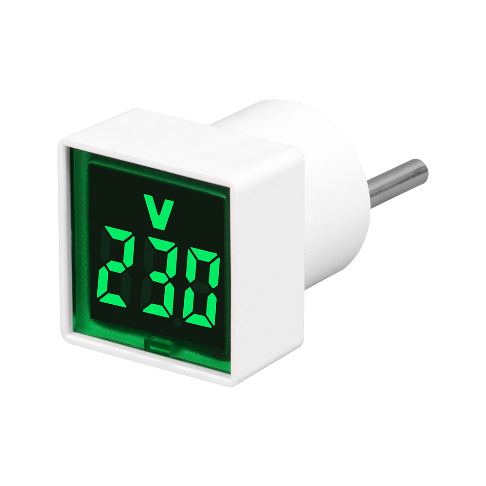 Ac 220v/230v Square Led Digital Voltmeter Multimeter Red Green Blue ...