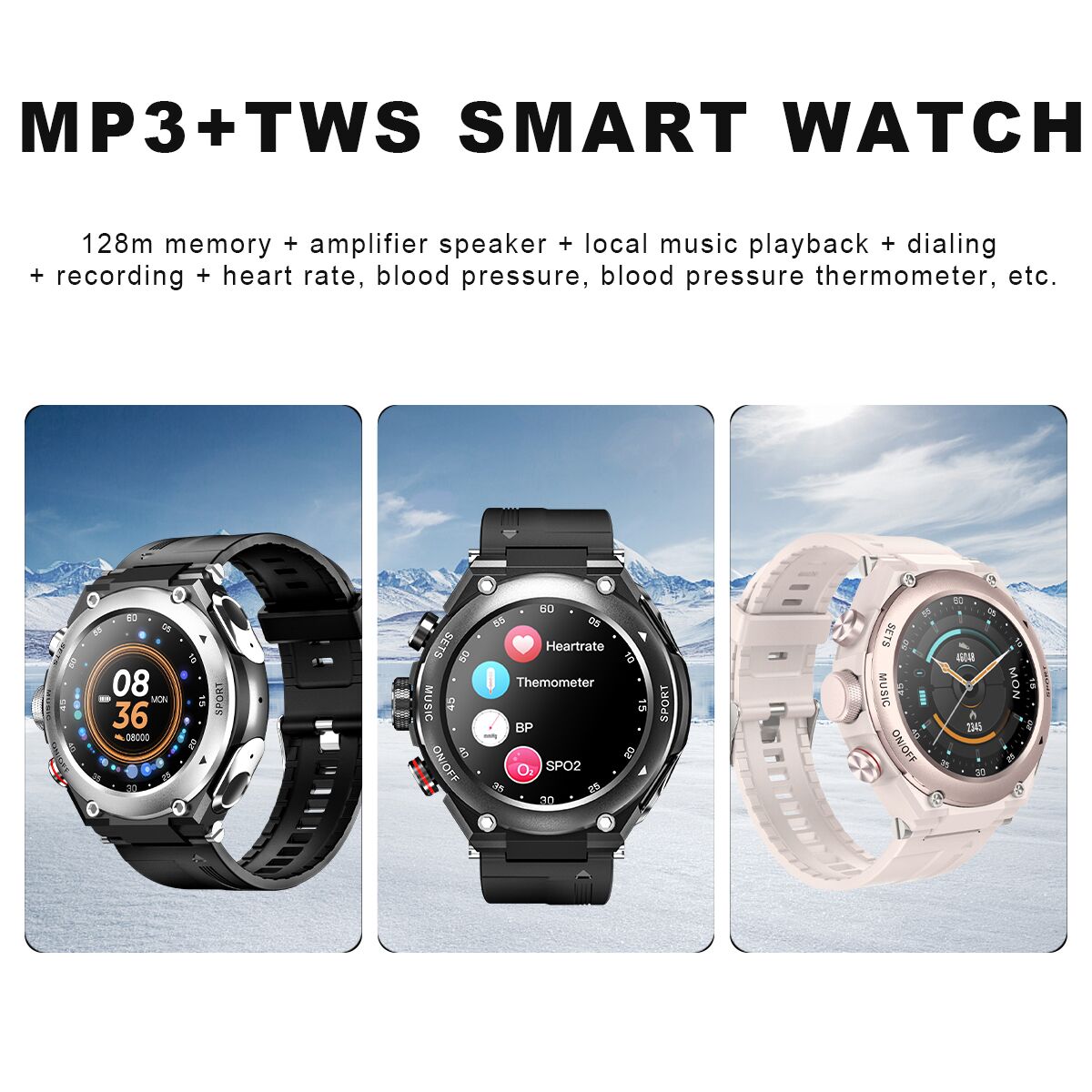 DESONG T92 Pro Smart Watch With Earbuds Bluetooth Headset Smartwatch ...
