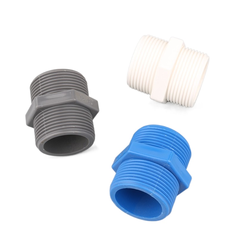 2pc Pvc Outside Male Thraed Straight Connector 20/25/32/40/50/63mm ...