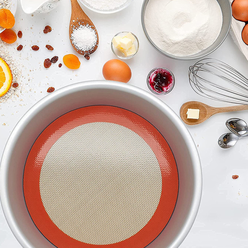 【Factory-direct】 Non Stick Round Baking Mat Heat Resistant Cake Pan ...