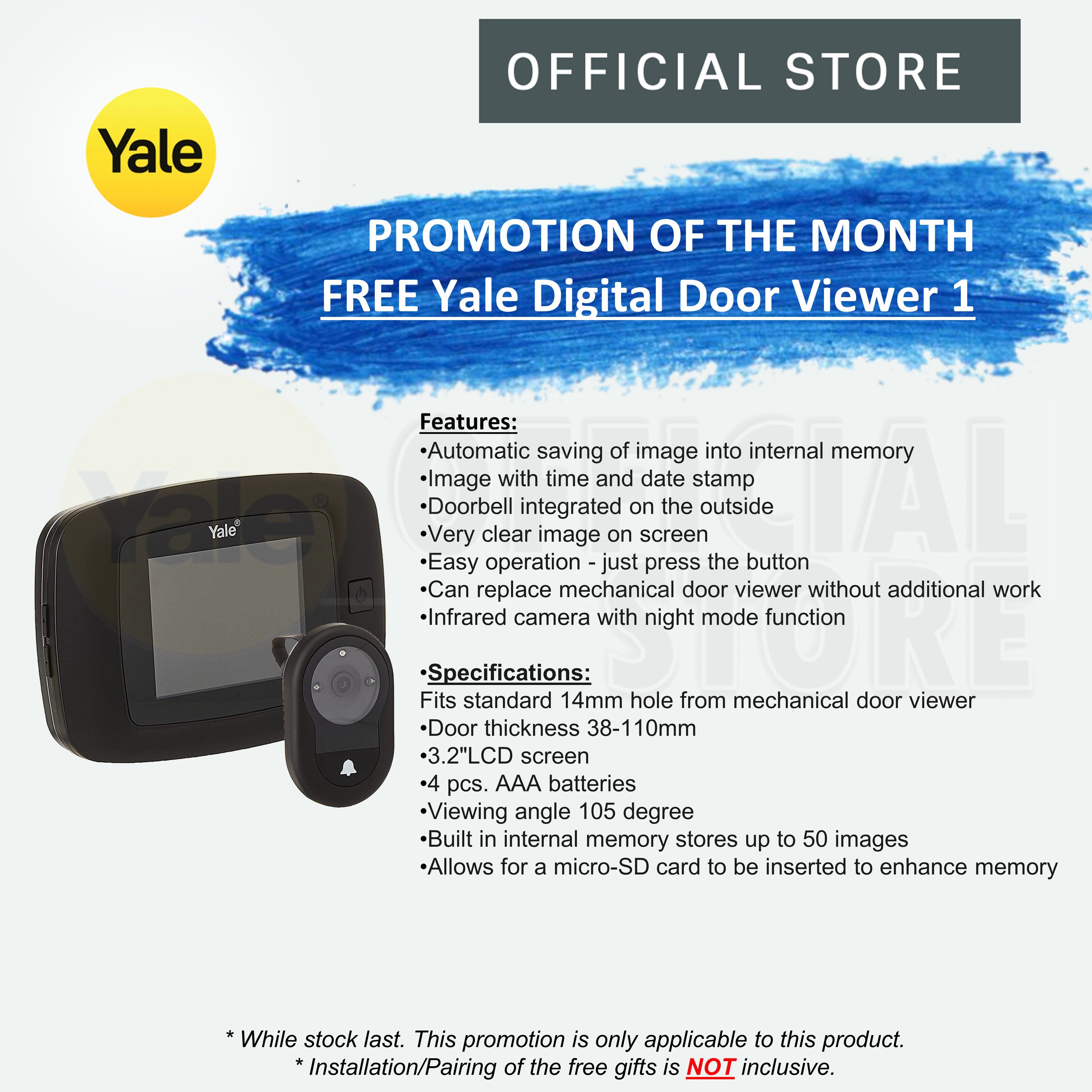 Yale YDR30GA + Luna Pro(+) Digital Lock Premium Bundle (NEW Novo ...