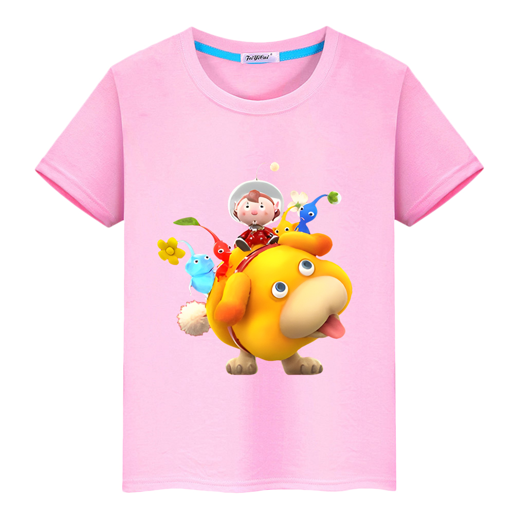Pikmin Summer Cute Tshirt Print 100%Cotton Short T-shirt cartoons Tops ...