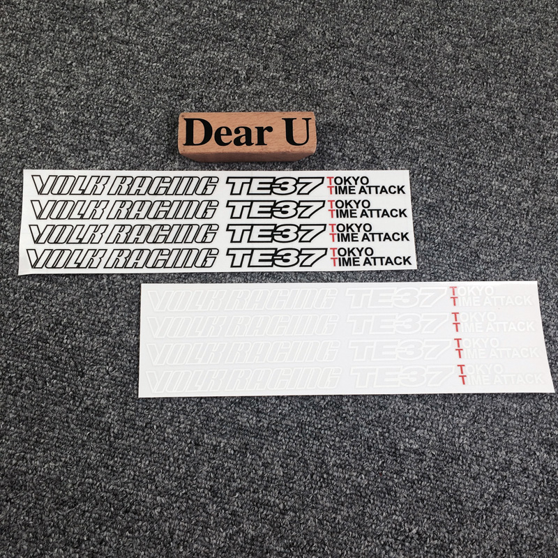【Divine Spot】JEAZEA Reflective 4Pcs/Lot Volk Racing STE37 Sticker Decal ...
