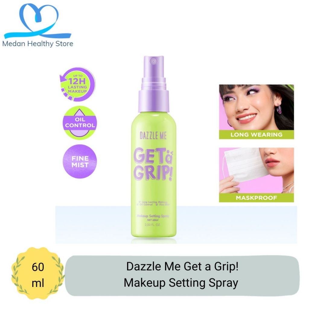 DAZZLE ME Get a Grip! Makeup Setting Spray 60 ml | Lazada Indonesia