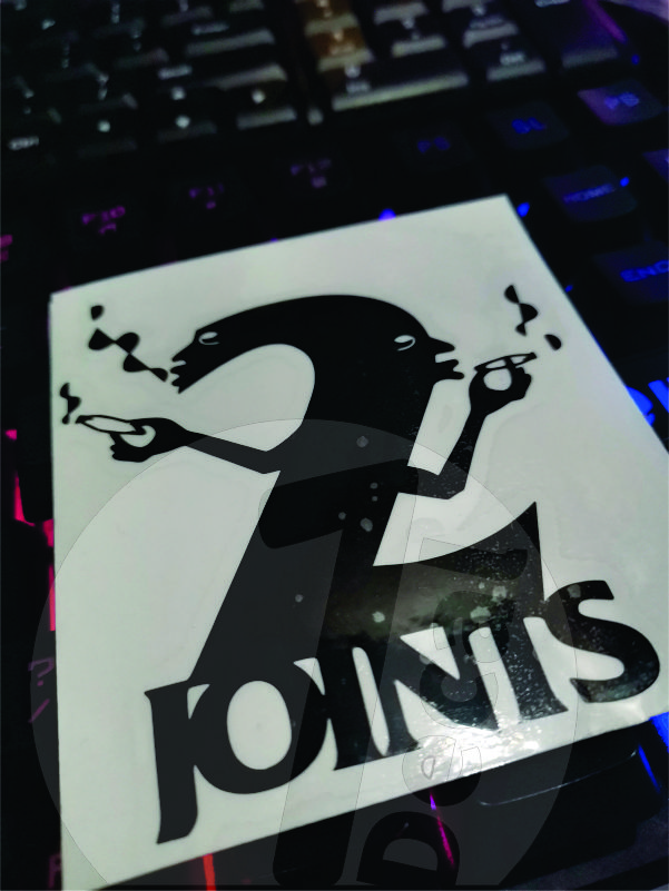 2 Joints sticker decal for cars and motorcycle 2 color available ...