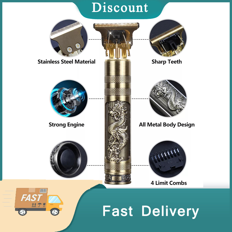 Electric Hair Clipper Rechargeable Men Hair Cutting Shaving Machine ...