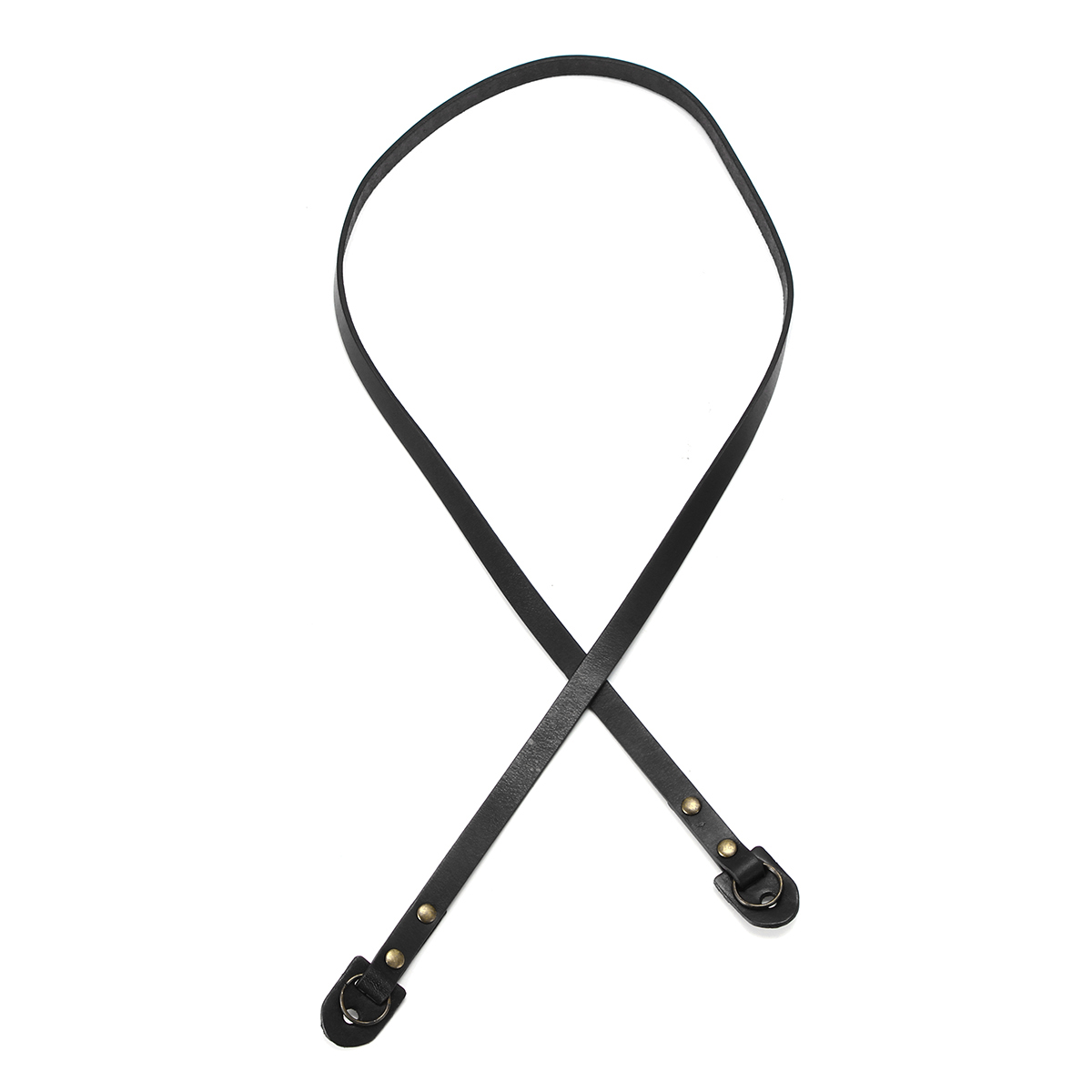 CANPIS Brown Durable Genuine Computers Leather Camera Neck Shoulder ...