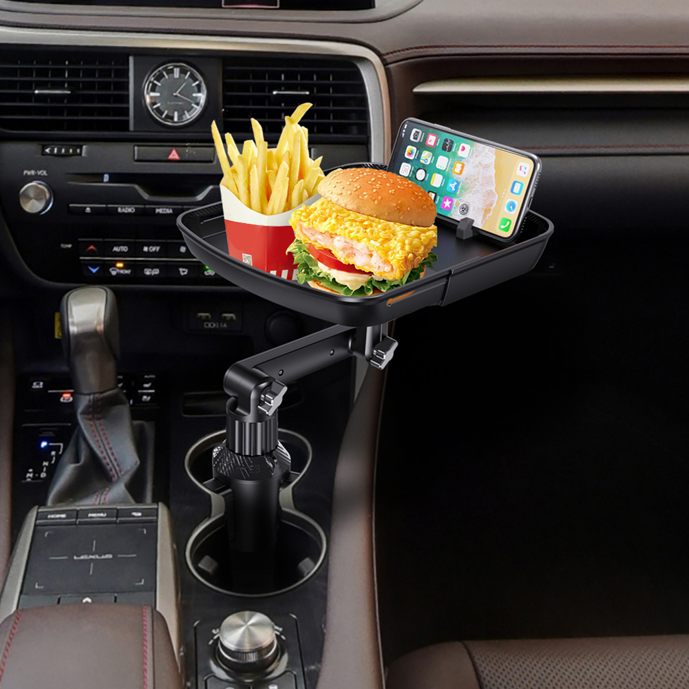 NEW 【Exclusive Discount】Car Table 360掳 Swivel Arm Eat Work Cart Drink ...