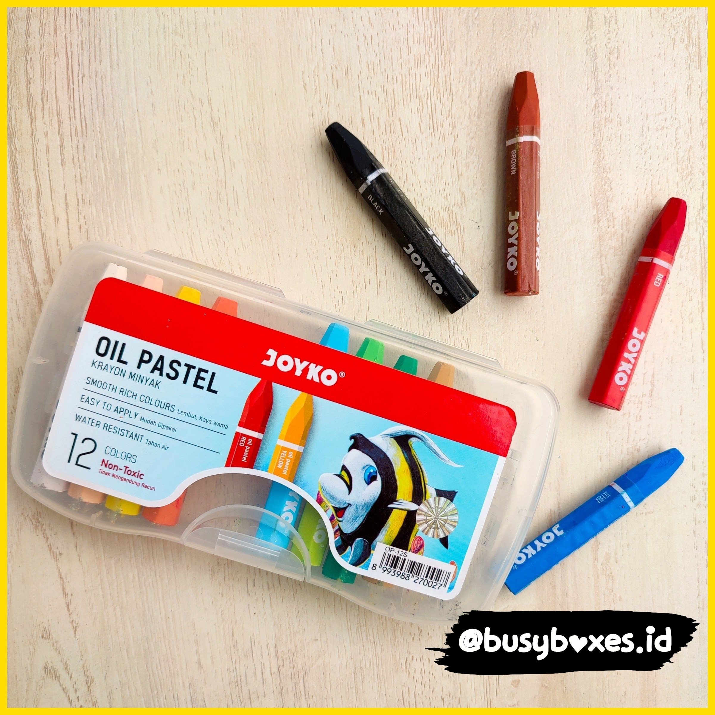 [busyboxes.id] crayon joyko oil pastel 12 | Lazada Indonesia