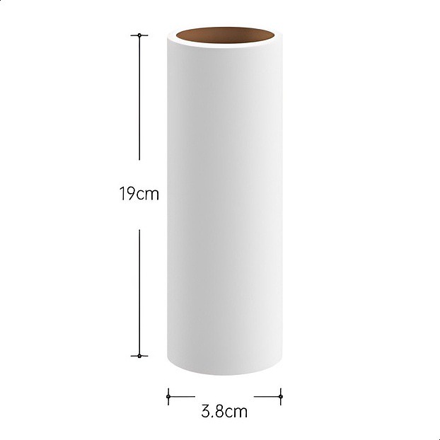 【10/16/19/24CM】Roller Sticker Paper Core Refill / Sticky Hair roller ...