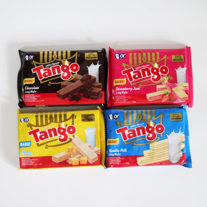 Wafer Tango 47gr ALL VARIAN Vanila , Coklat Reguler BestSeller BPOM ...