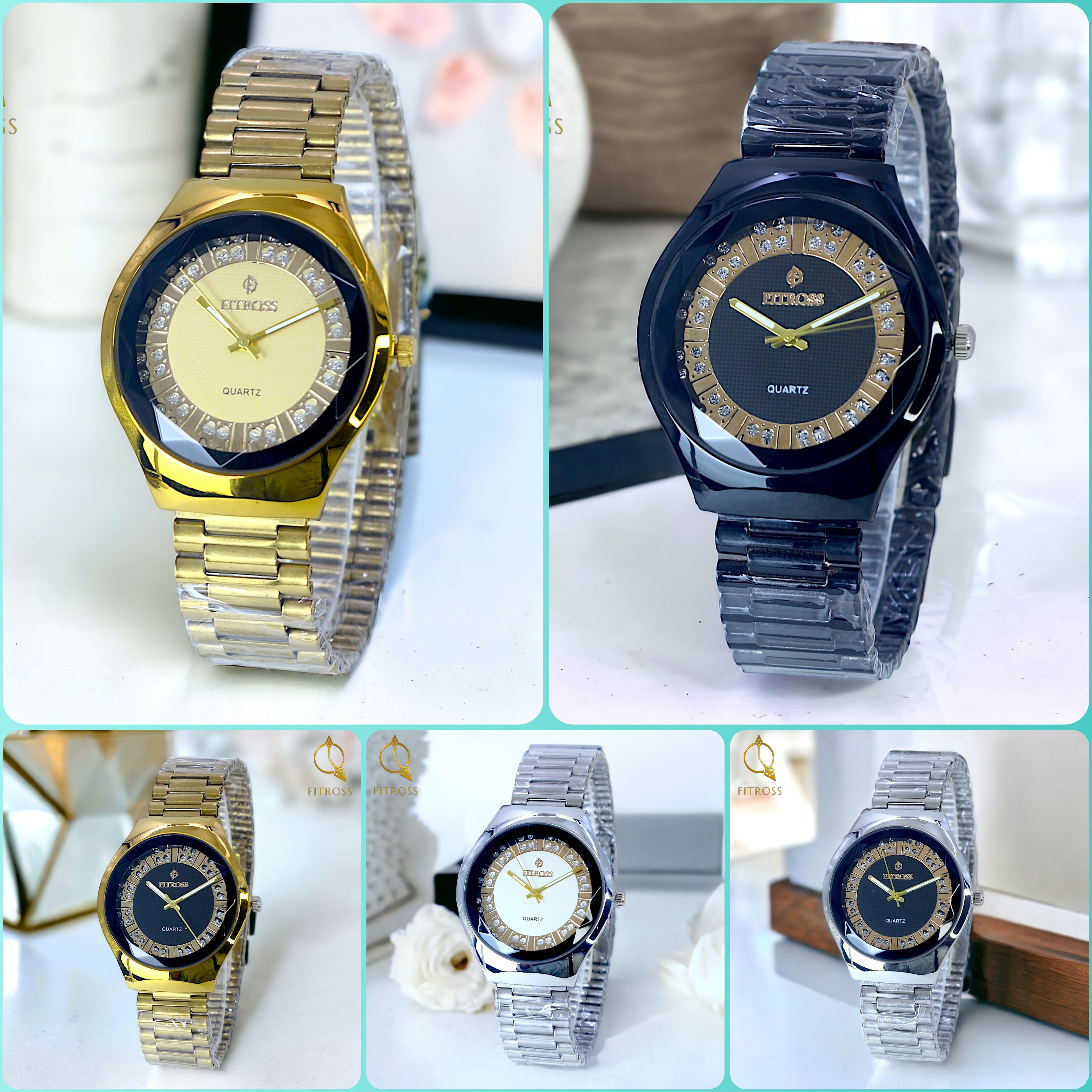 Luxury Diamond Style Ladies Watch – Women's Executive Fashion Quartz ...