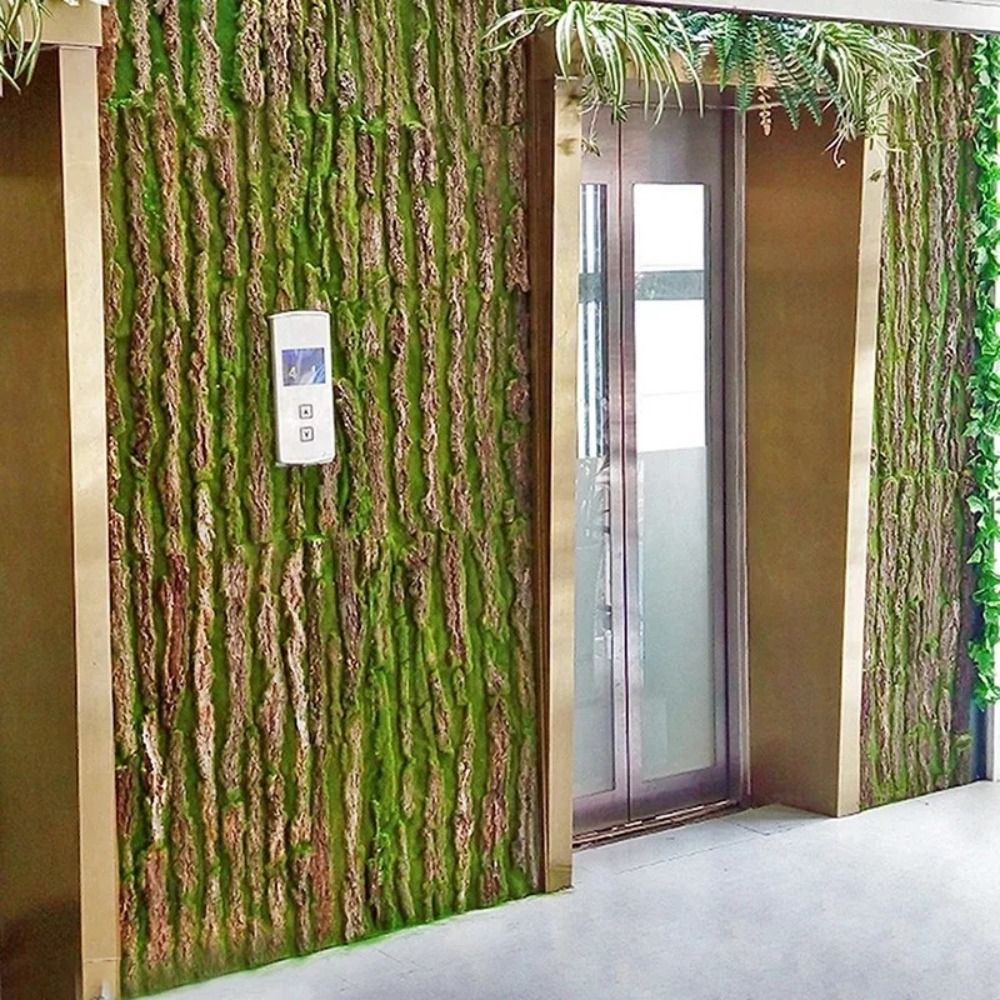 Artificial Moss DIY Green Bark Artificial Beautiful Fake Tree Bark ...