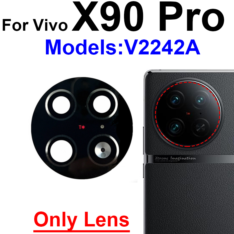 Back Camera Glass Lens For X50 X60 X70 X80 X90 Pro Plus Pro Rear Camera ...