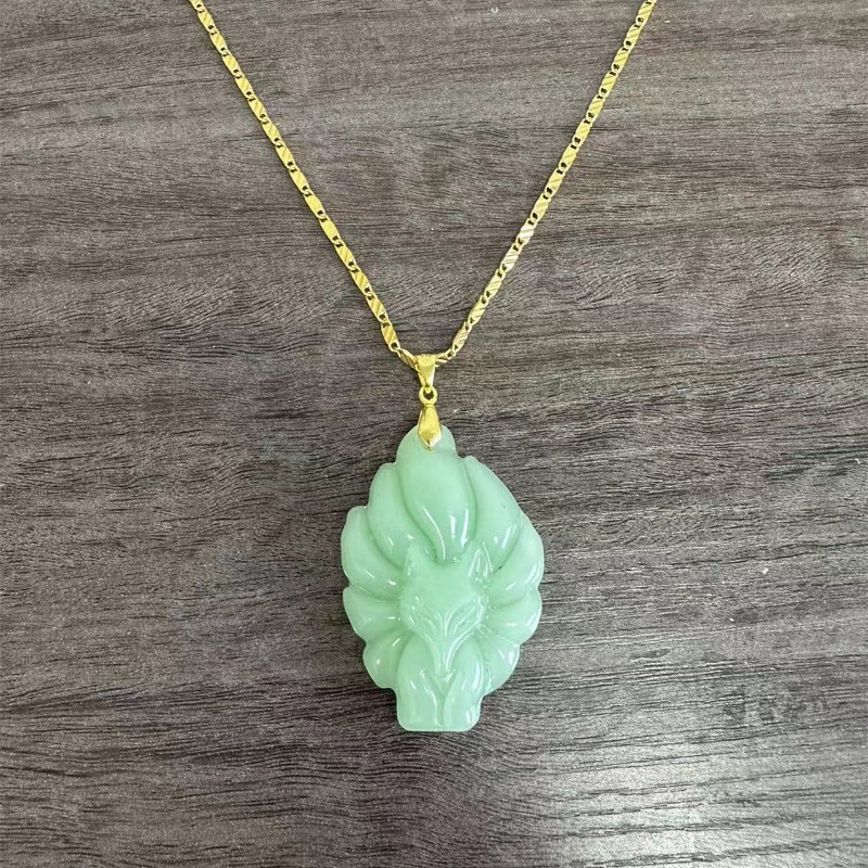 Fox Queen Necklace Original Nine-Tailed Fox Pendant Necklace Good Luck ...