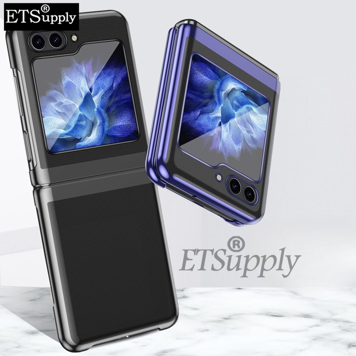 Phone case Samsung Galaxy Z Flip5 Zflip 6 Transparent Plating ...