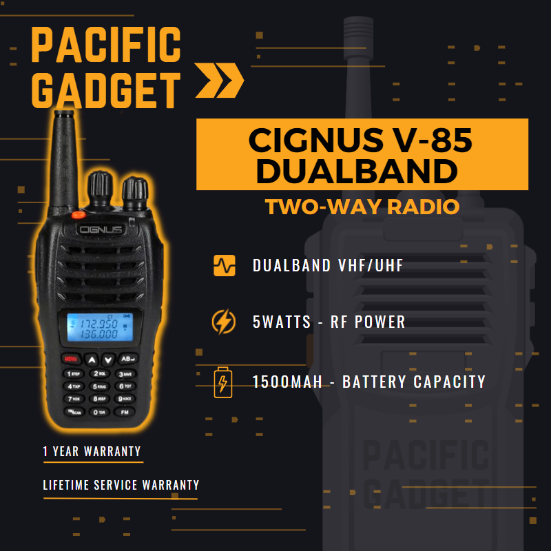 Cignus V85 dualband VHF/UHF Two Way Radio Walkie Talkie | Lazada PH