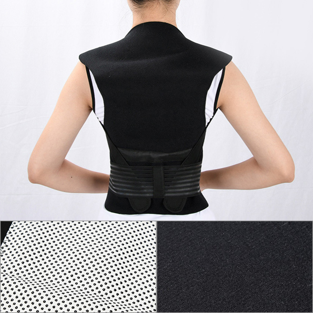 Tourmaline Self-heating Back Brace Lumbar Correction Belt Magnetic ...