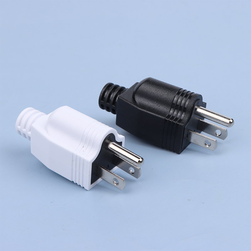 US American 3 Pin 5-15P AC Electrical Power Male Plug Adaptor Cord ...