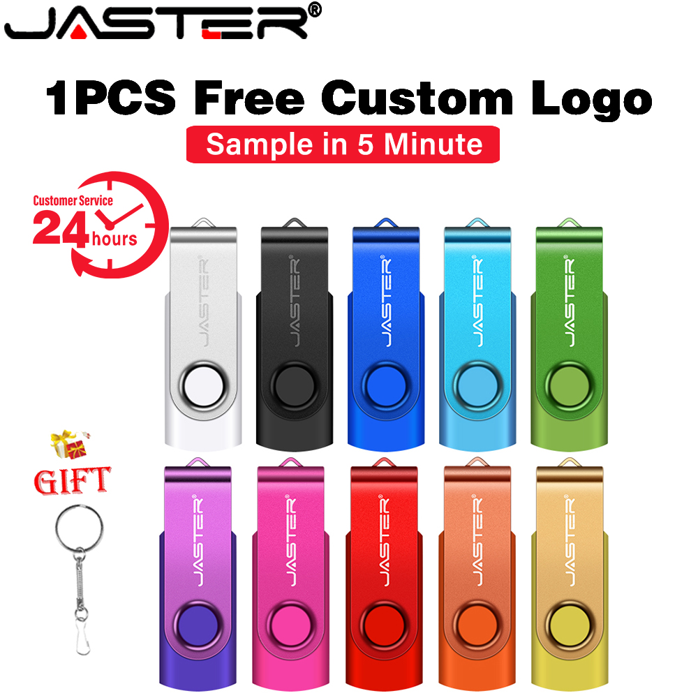 JASTER Black Plastic USB 2.0 Flash Drives 128GB Free Personalized ...
