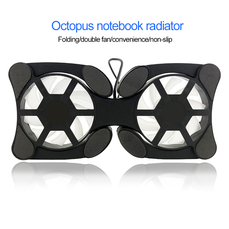 【New arrival】Laptop Cooler Foldable USB Laptop Cooling Pad With Double ...