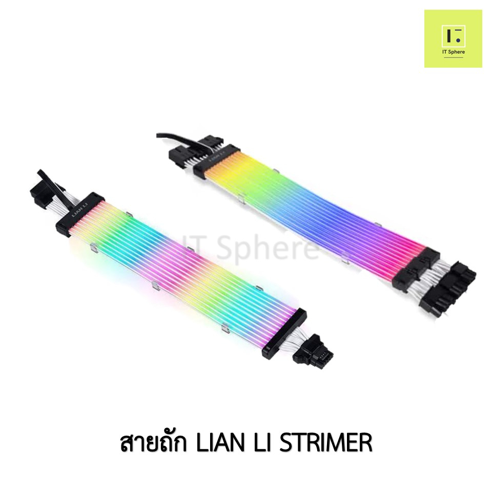 สายถัก Lian Li STRIMER Plus 24 V2 rgb 8pin 62 12 16pin 24pin STRIMER ...