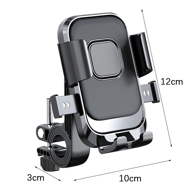 Moto Bike Phone Holder, One Hand Operation And 360° Rotatable Phone ...