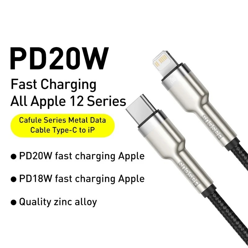 Baseus USB C Cable for iPhone 14 13 Pro Max PD 20W Fast Charge Cable ...