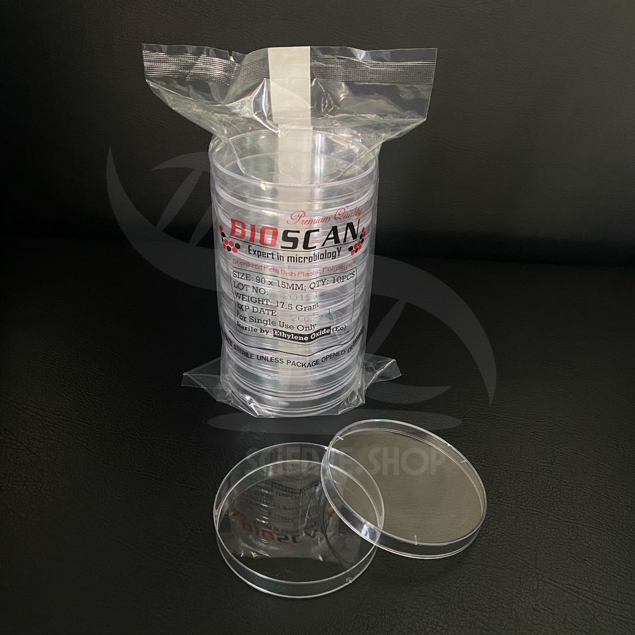 จานเพาะเชื้อพลาสติก (Plastic Petri Dish) 90x15mm ยี่ห้อ BIOSCAN 10 คู่/แพ็ค - Science.shop ...