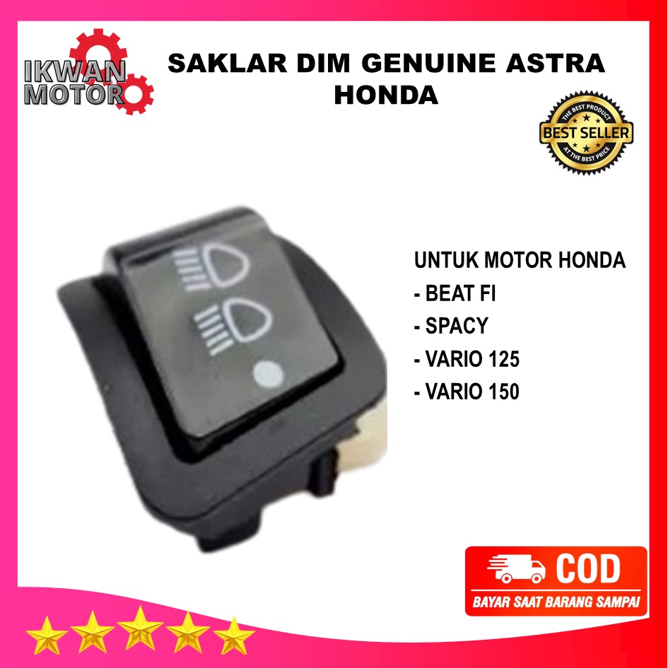 Saklar Dim Beat Fi - Vario 150 35170-KYZ-901 Genuine Astra Honda Motor ...