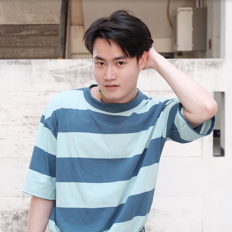 JACK A DANDY X KimCo selected เสื้อยืด oversized ลายสีฟ้า | Lazada.co.th