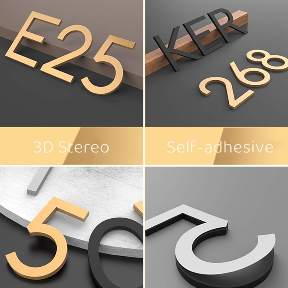 On The Door Extra Apartment Floating Exterior House Letter Building 3d ...