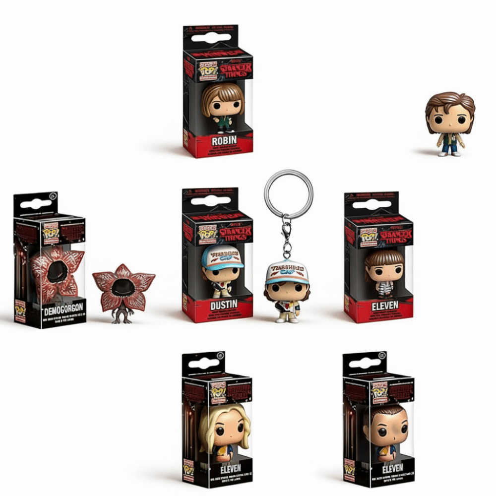 Pocket Pop Stranger Things Keychain Toys Keychain Model Toy Collectible ...