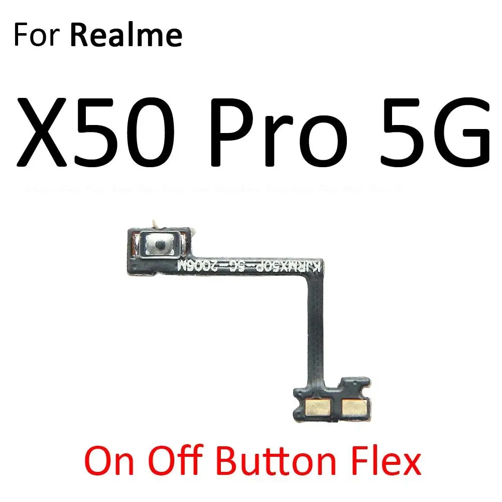 Power ON OFF Mute Switch Control Key Volume Button Flex Cable For OPPO Realme X X2 X50 X7 Pro ...