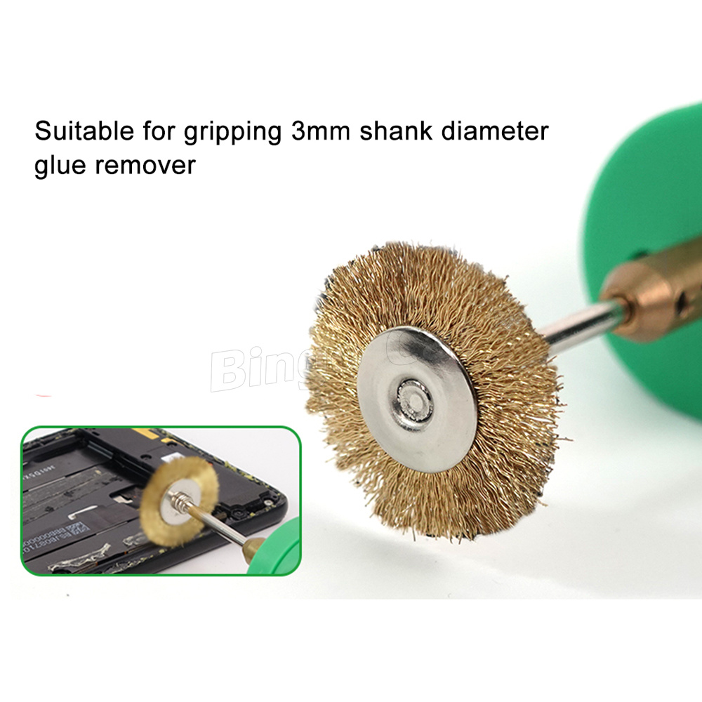 T-Shaped Steel Copper Brush For Mobile Phone Repair Screen Middle Frame Bracket Residual Glue ...