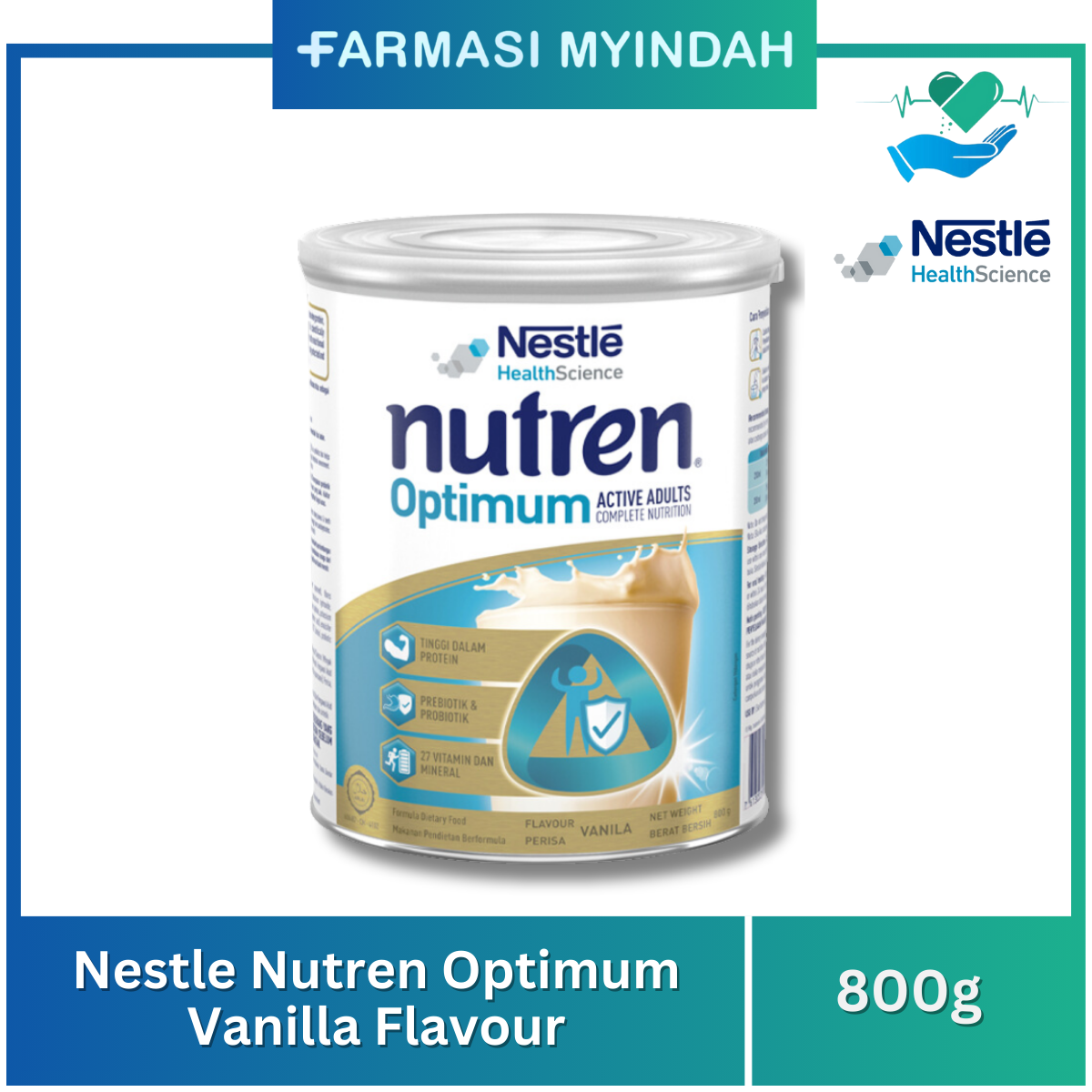 Nestle Nutren Optimum (400g/ 800g) | Lazada
