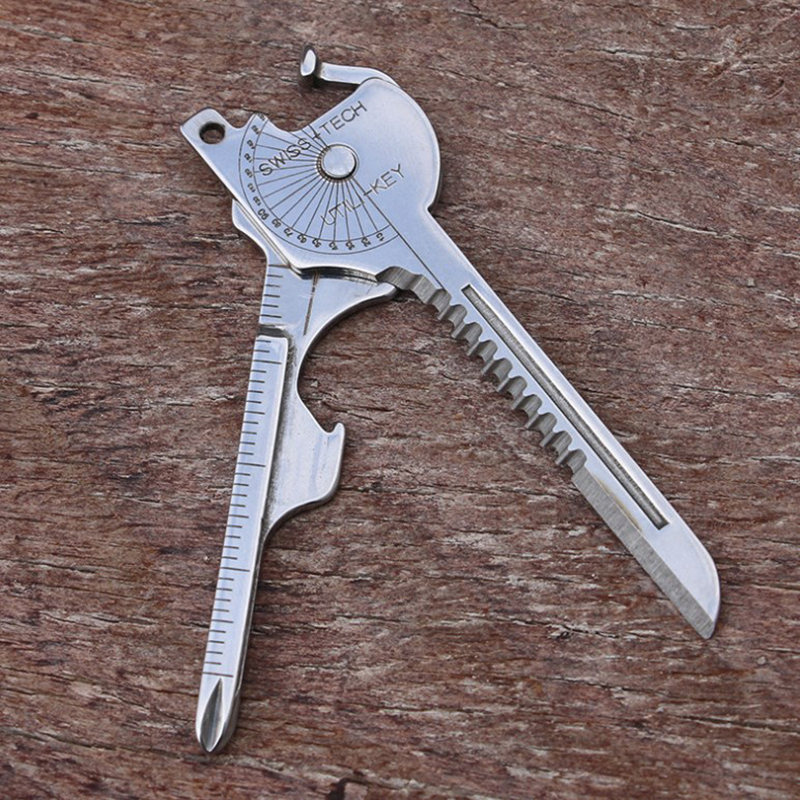 Pocket Keychain Multitool Keys Shape Ring Opener Escape Outdoor Tool ...