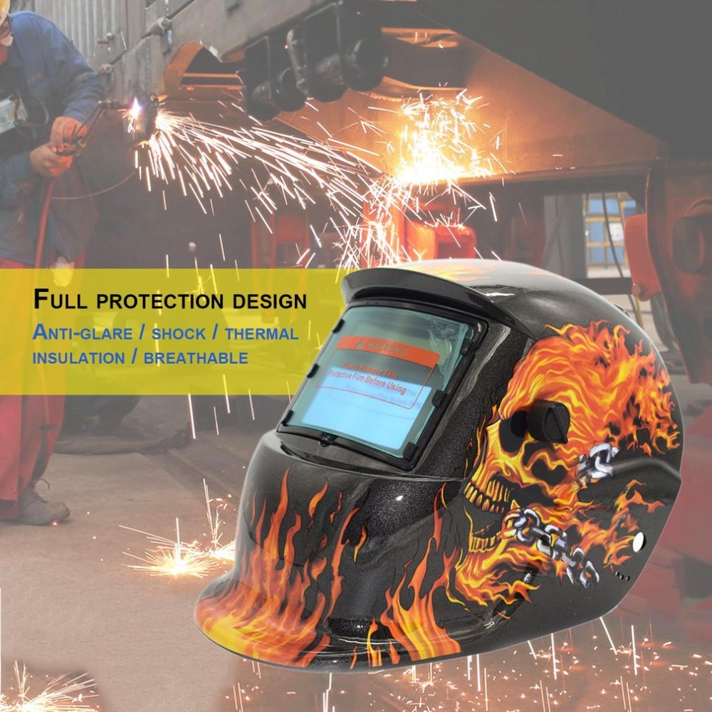 Helm Las Otomatis Auto Darkening Automatic Welding Helmet Mask Full ...