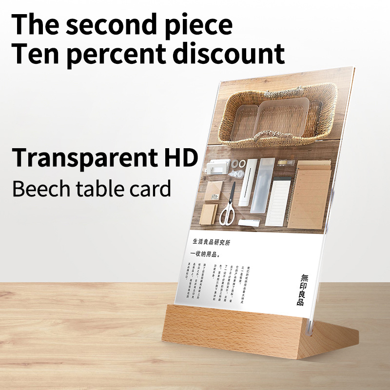 【Hottest Trends】A5 Acrylic L-Style T-Type Strong Table Signboard Double ...