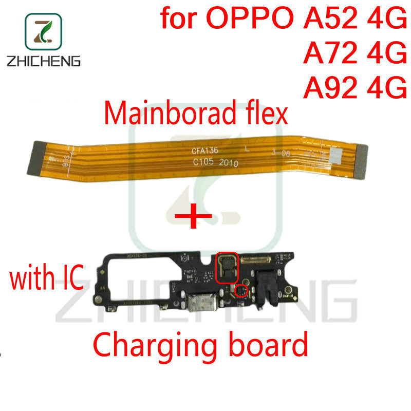 for OPPO A52 A72 A92 4G Mainboard Connect Main USB Dock Charger Port ...