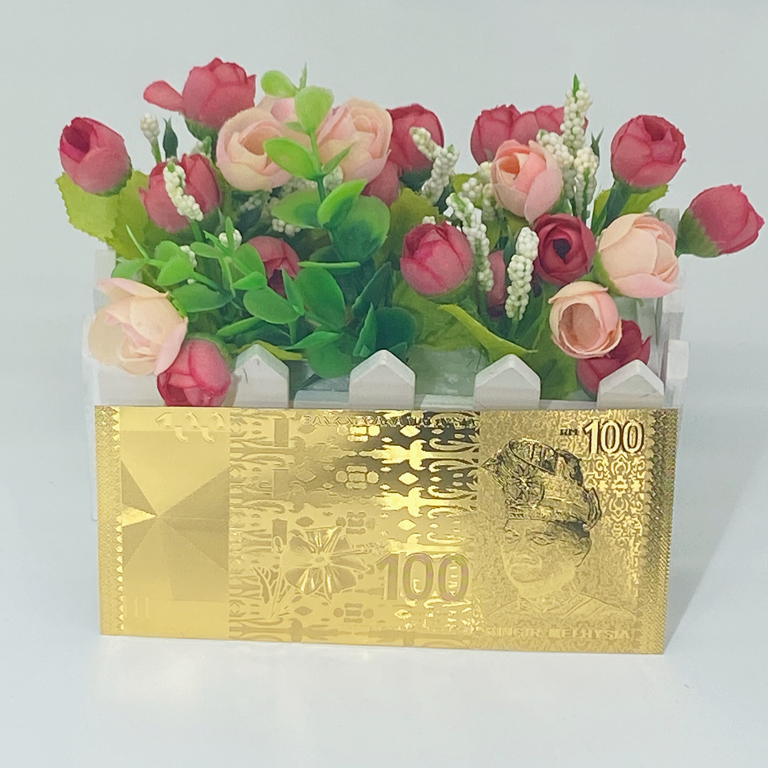 Selamat Hari Raya Aidil Fitri RM100 Malaysia Ringgit Gold Foil Money ...
