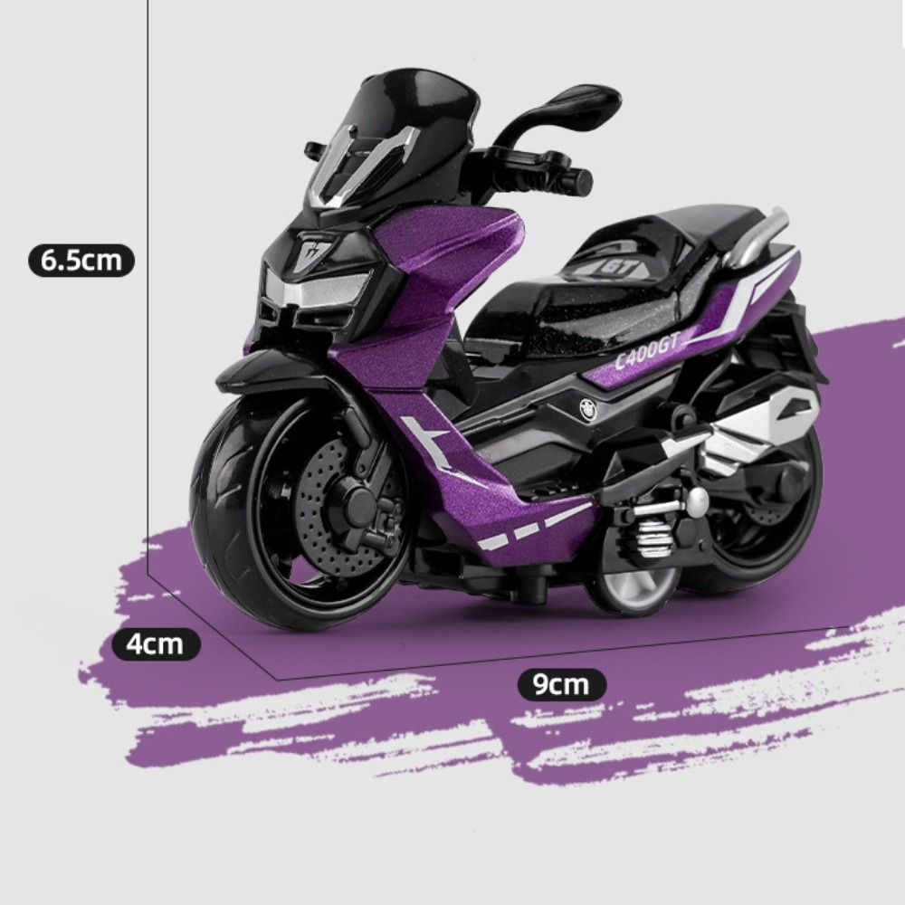 Portable Pull-back Motorcycle Model Miniature Diecast Mini Motorcycle ...