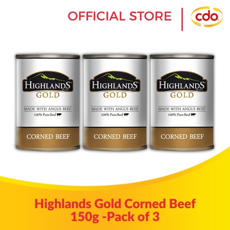 HIGHLANDS Gold Corned Beef 150g - Pack of 3 | Lazada PH